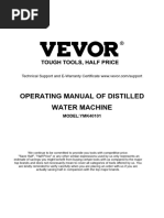 Water Distiller User Manual Guide | PDF | Water | Distillation