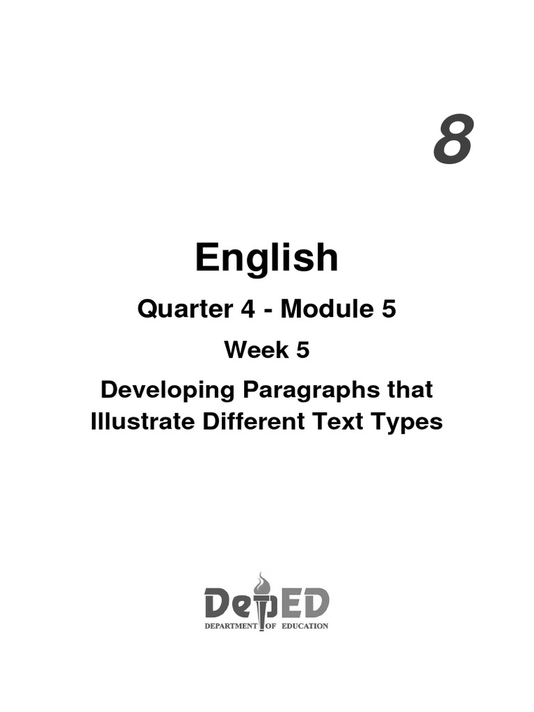 English8 Quarter4 Module5-1 | PDF | Water | One Thousand And One Nights
