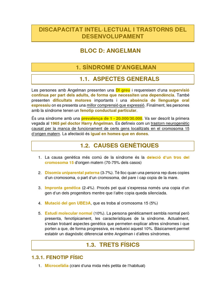 Tema 4 Angelman | PDF
