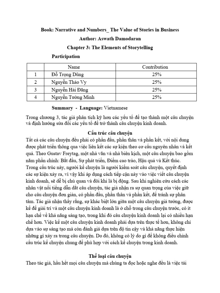 Narrative and Numbers - The Value of Stories in Business | PDF