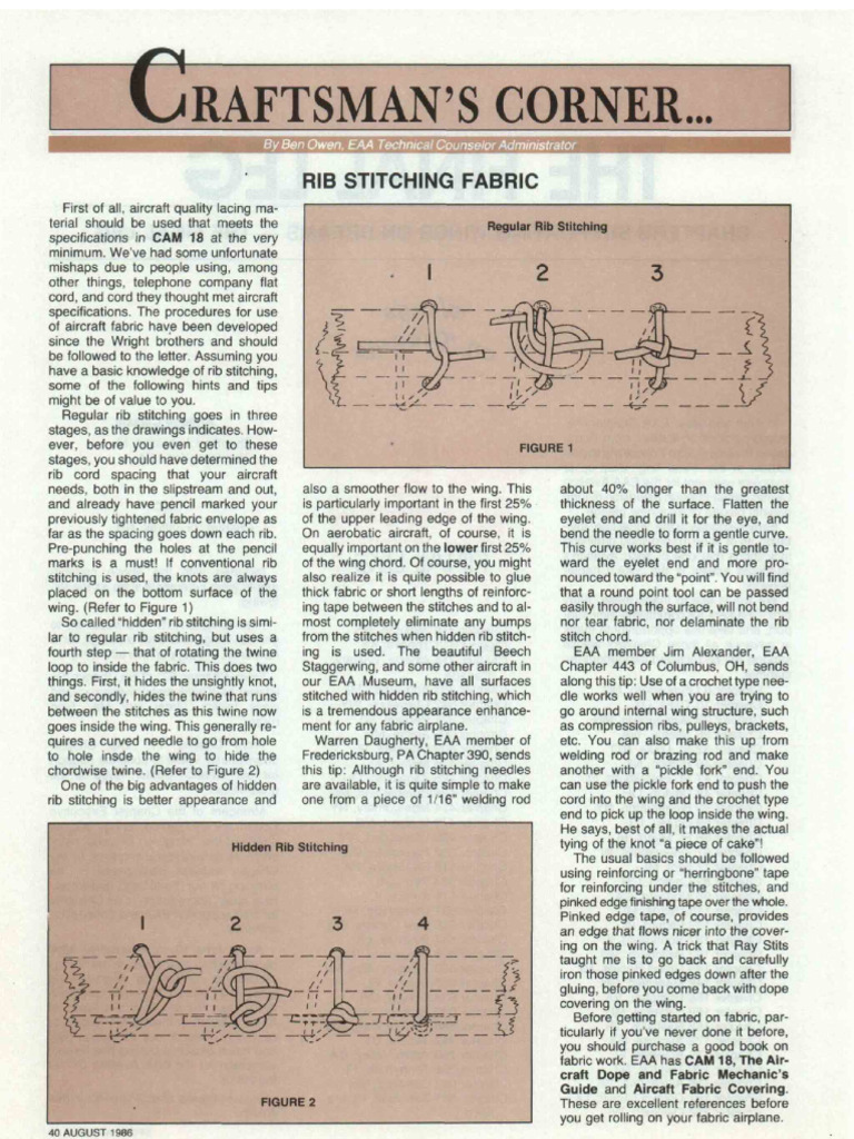 Rib Stitching Fabric | PDF