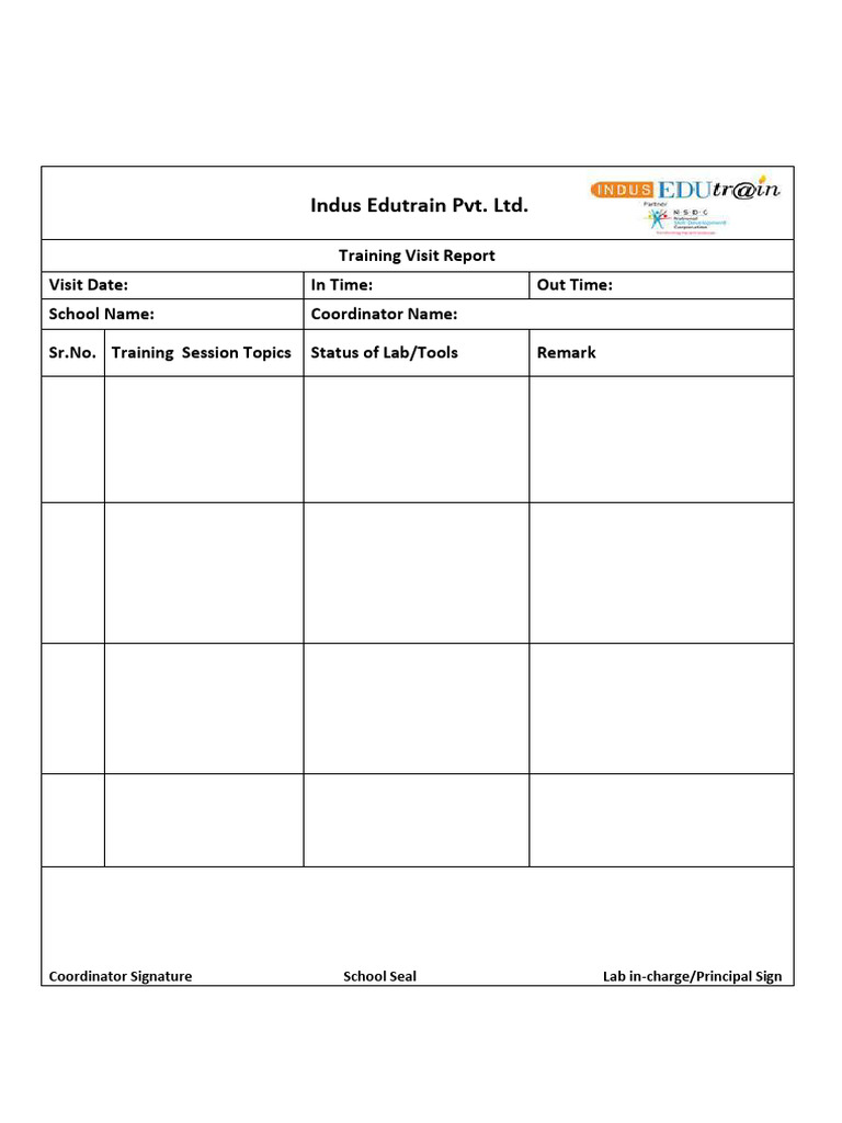 School Training Visit Summary | PDF | Career & Growth | Computers