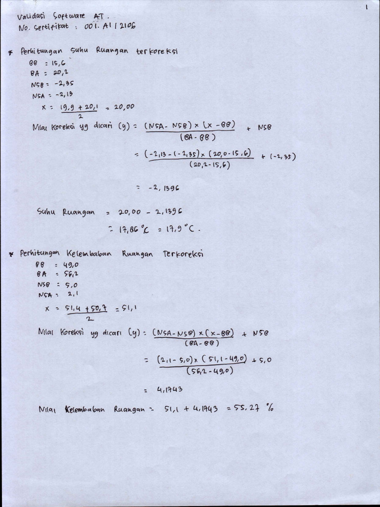 001.AI-2106 - Validasi Software Anak Timbangan | PDF