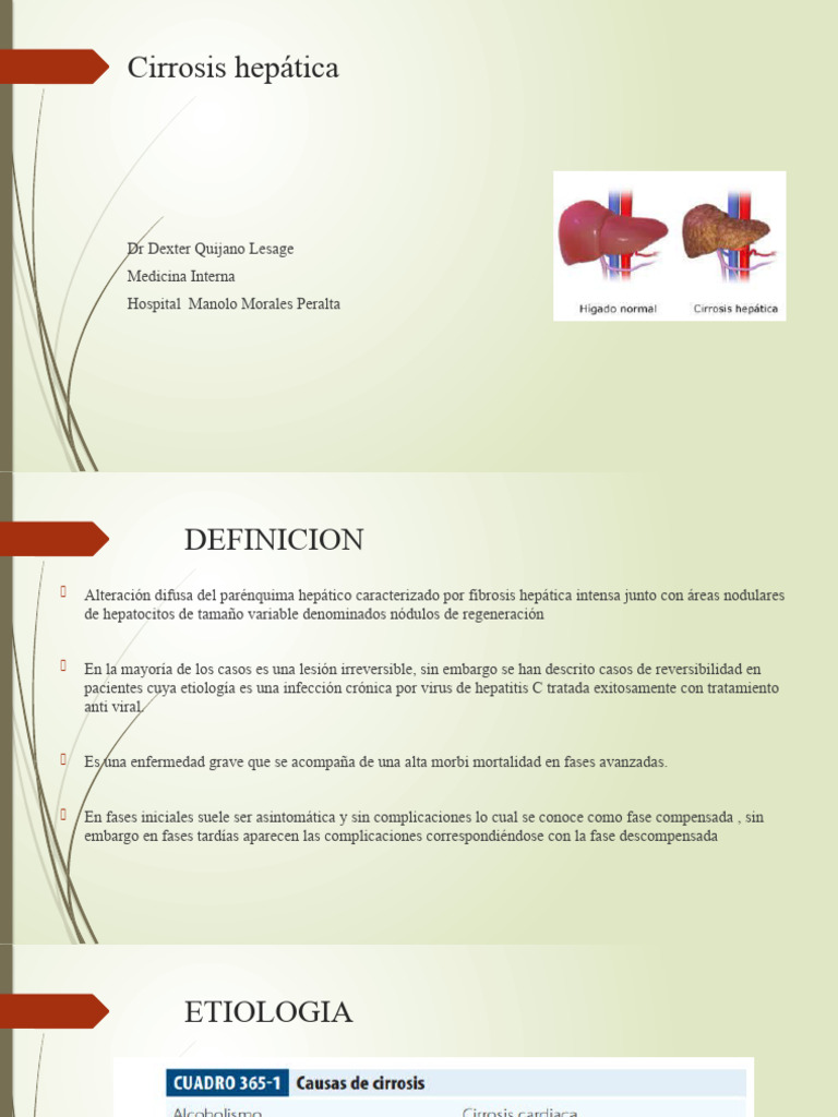 Cirrosis Hepatica. | PDF | Cirrosis | Sistema digestivo