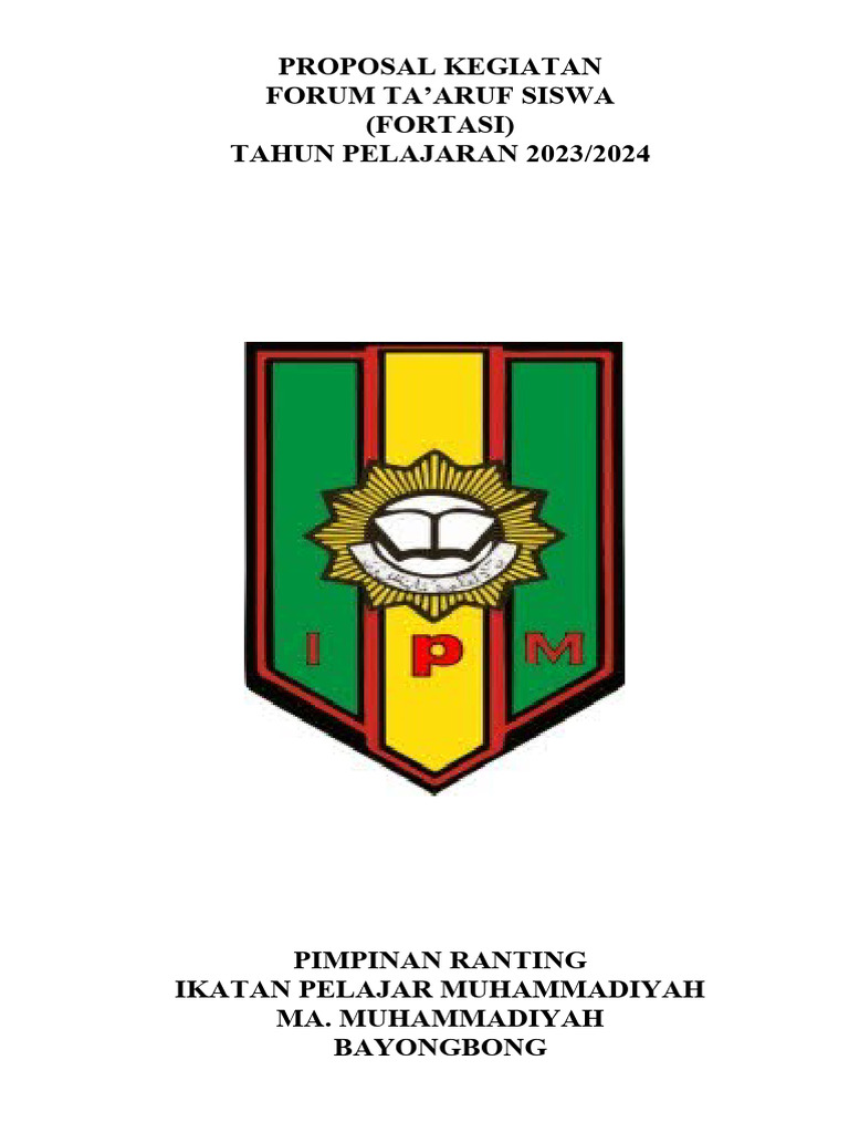 Proposal Fortasi | PDF