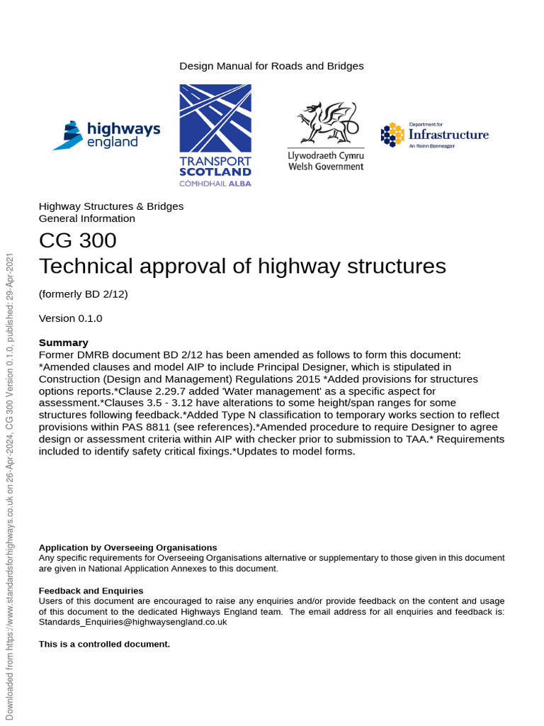 Highway Structures Approval Guide | PDF