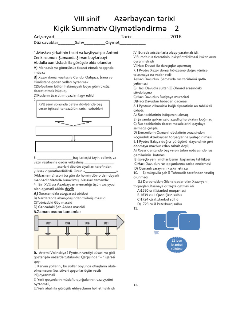 Viii Sinif Az.t KSQ 2 | PDF