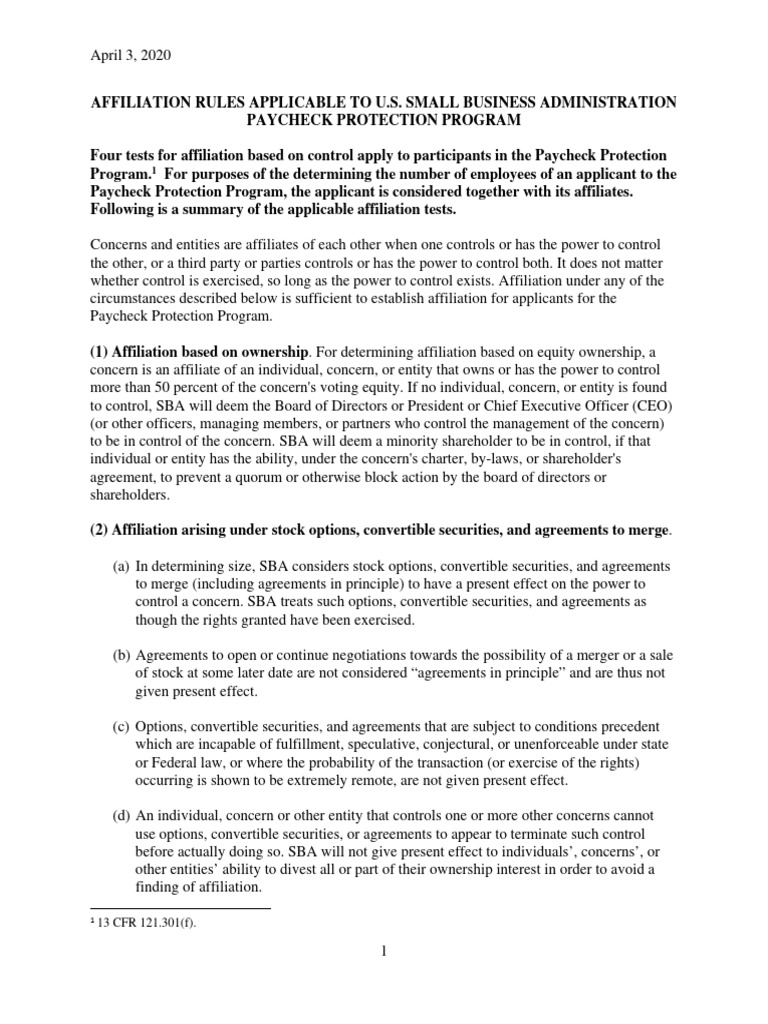 Affiliation Rules Overview (For Public) v2-508 | PDF | Board Of ...