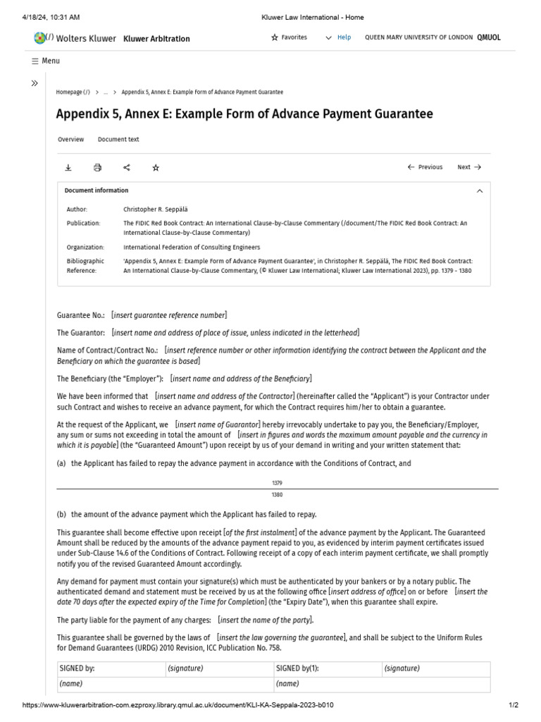 18.5.5 Appendix 5 - Annex E | PDF | Banks | Private Law