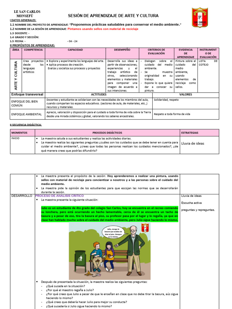 Arte - Pintamos Usando Sellos Con Material de Reciclaje | PDF ... Arte - Pintamos Usando Sellos Con Material de Reciclaje | PDF ...