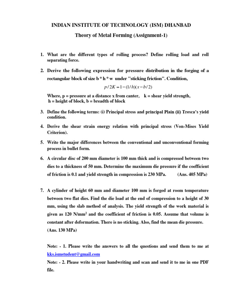 Assignment-I MTech | PDF