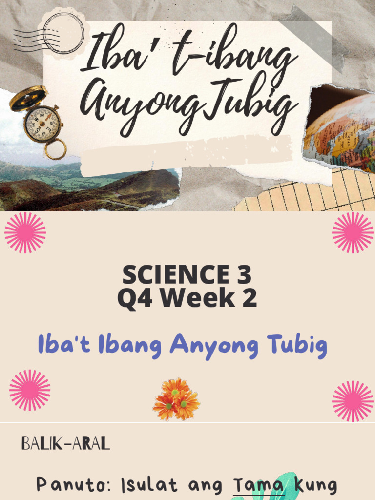 Q4 Week 2 Ibat Ibang AnyongTubig | PDF