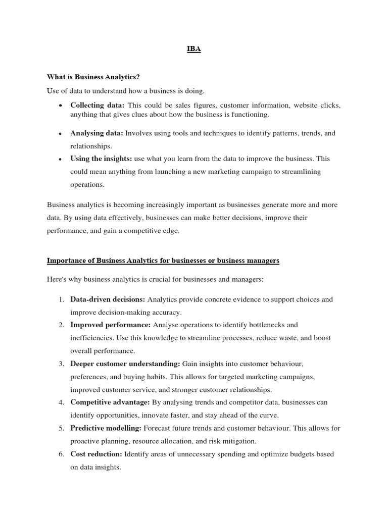 Analysing Data: Involves Using Tools and Techniques To Identify Patterns, Trends, and | PDF ...