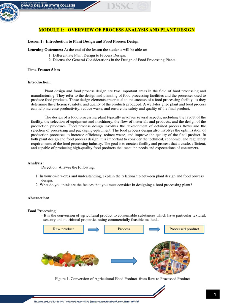 ABE-426-Lesson-1-of-module-1 | PDF | Flour | Foods
