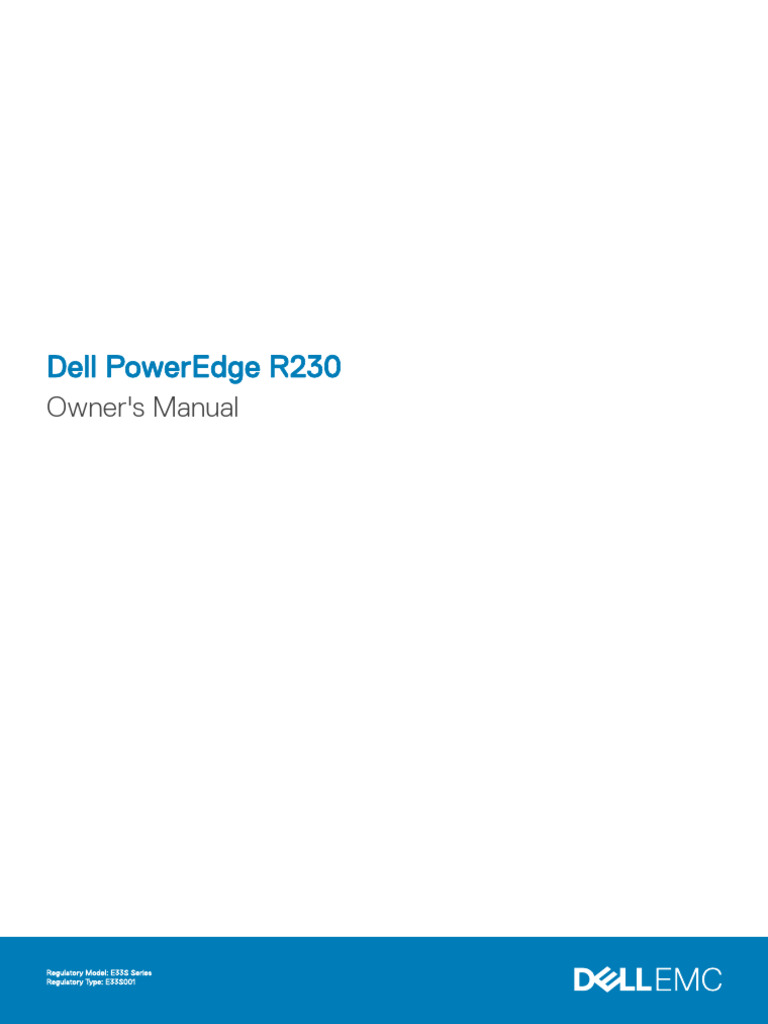 Dell PowerEdge R230 Owners Manual | PDF | Booting | Usb