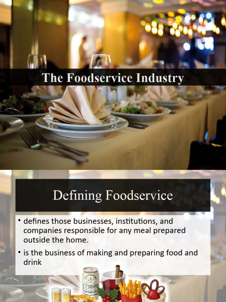 Overview of the Foodservice Industry | PDF | Restaurants | Foodservice