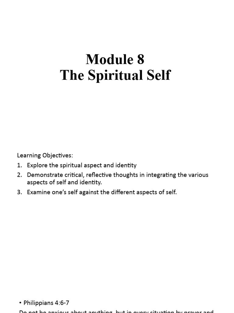 Understanding the Spiritual Self | PDF | God | Spirituality