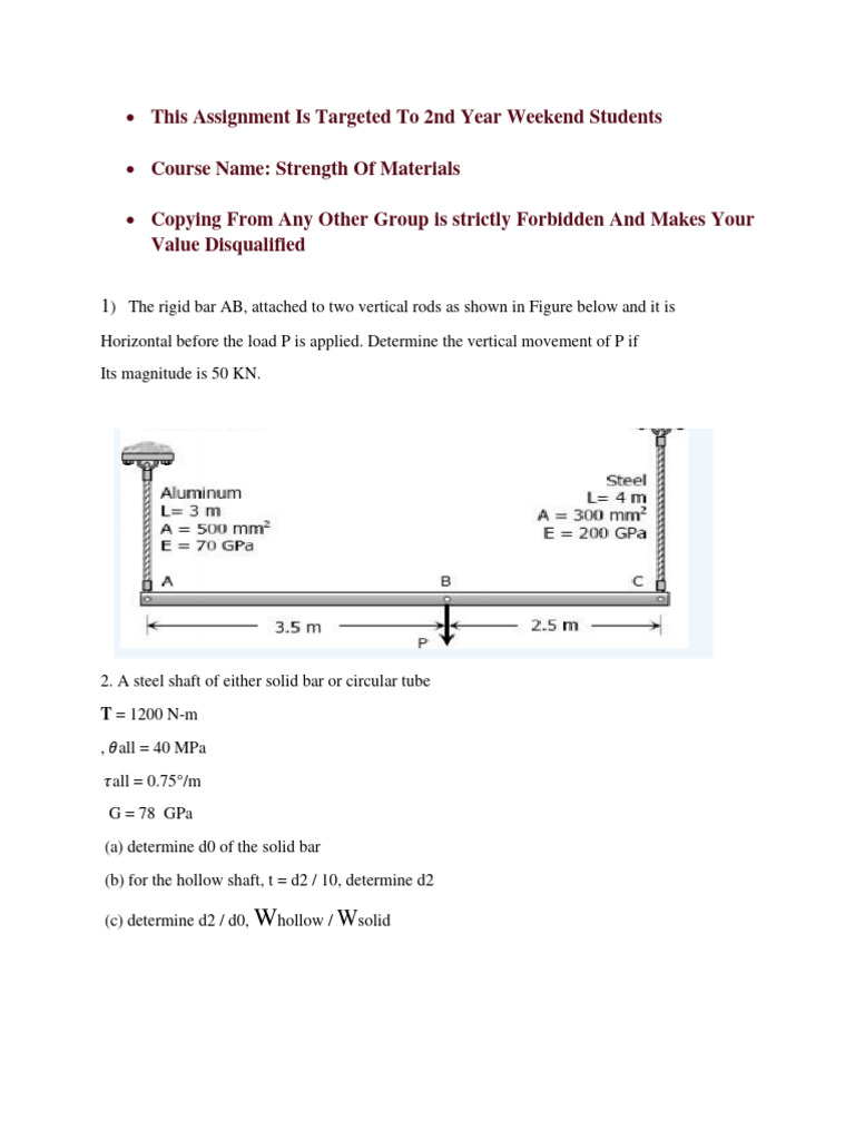 Strength Assignment | PDF