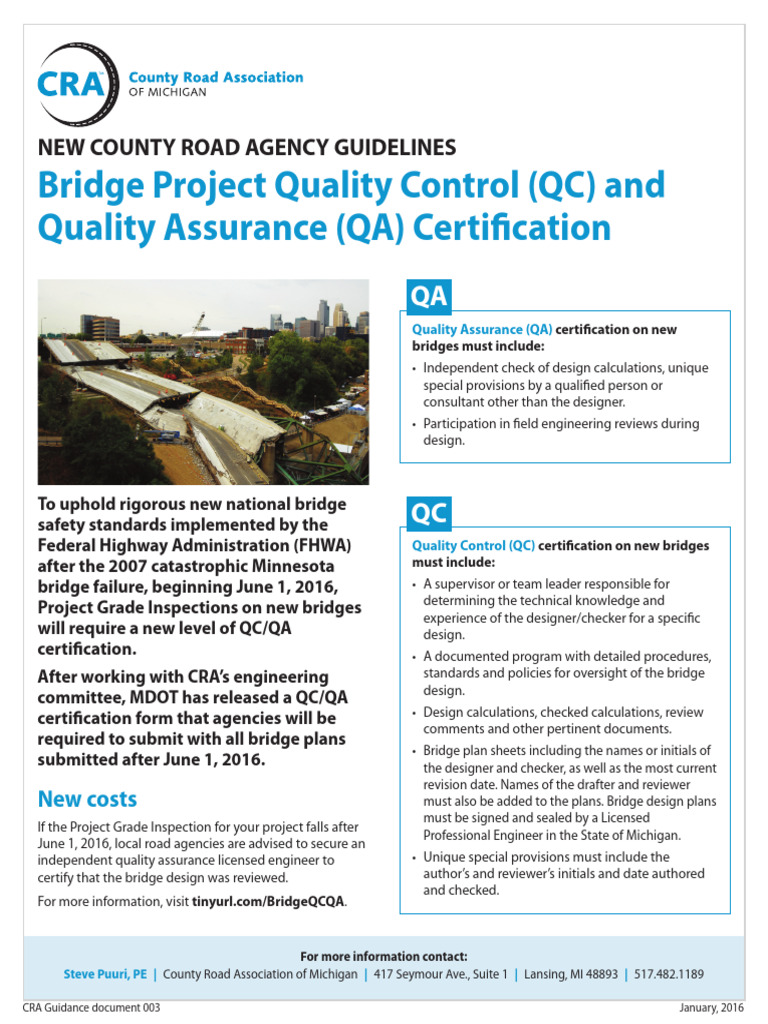 CRA BridgeProject Flyer | Download Free PDF | Quality Assurance ...