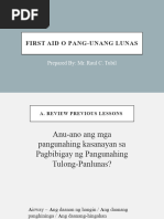 Basic First Aid Tagalog Draft | PDF