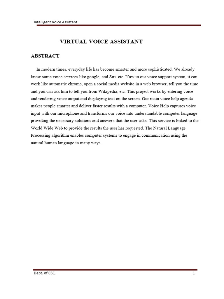 Virtual Voice Assistant My Proj123 | PDF | Speech Recognition | Speech ...