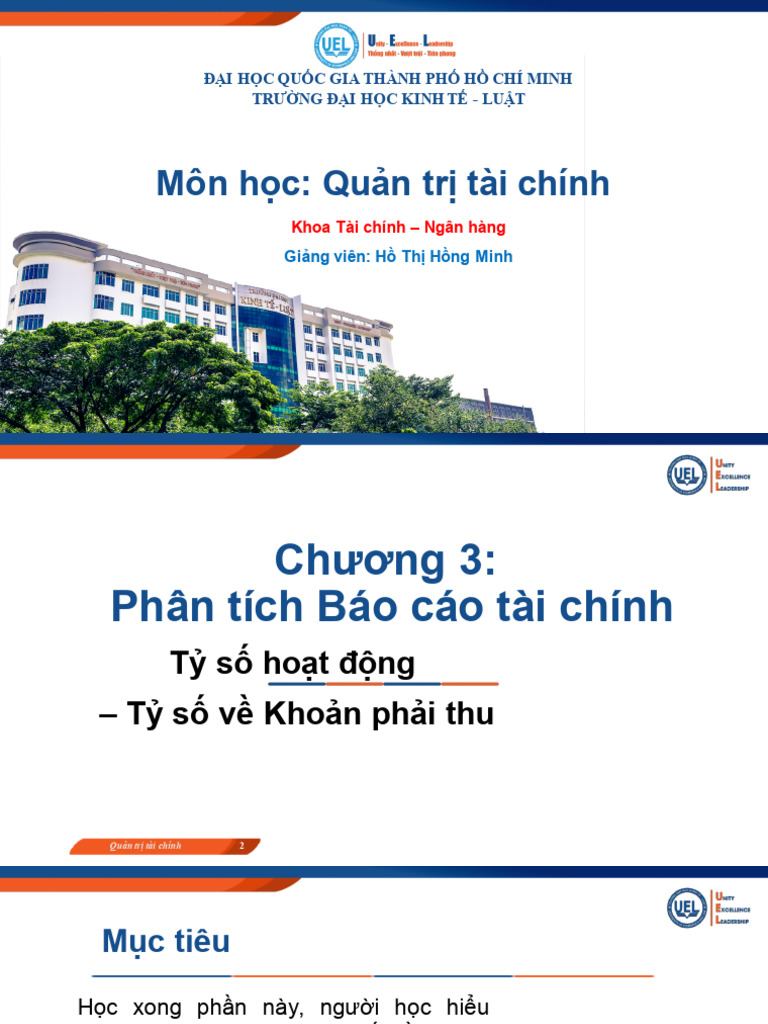 BFF2045.BL12 - Phân Tích BCTC - Tỷ Số Về Khoản Phải Thu | PDF