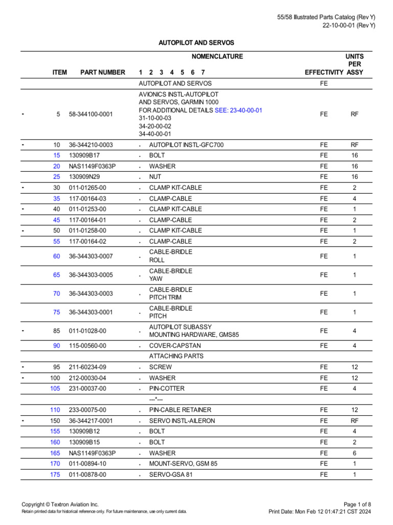22-10-00-01 Autopilot and Servos | PDF | Aviation | Metalworking