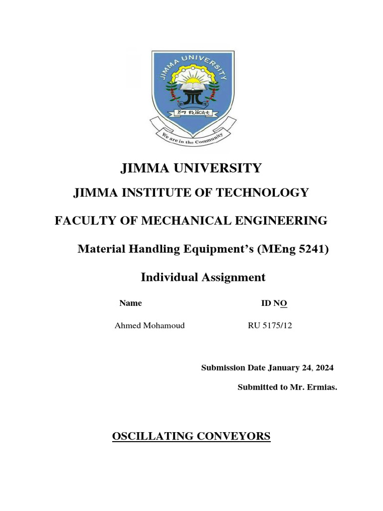 Individual Assignment Pdf Oscillation Applied And