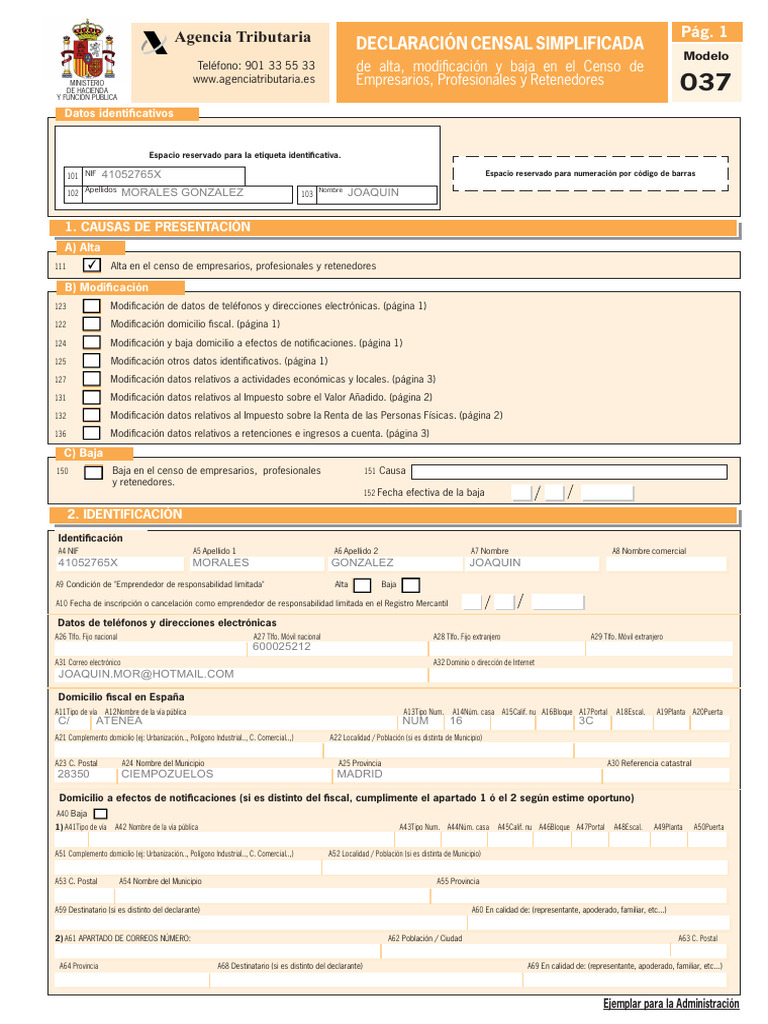 MOD 037 Alta 01.06.X0 | PDF