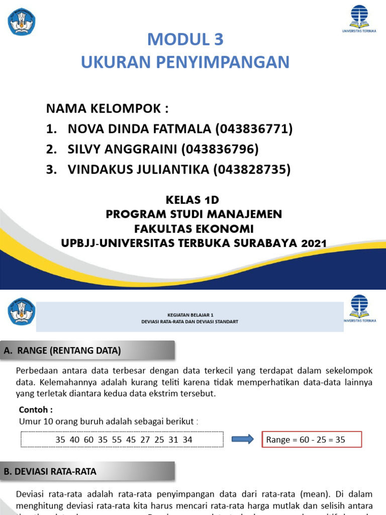Modul 3 Statistik Ekonomi | PDF
