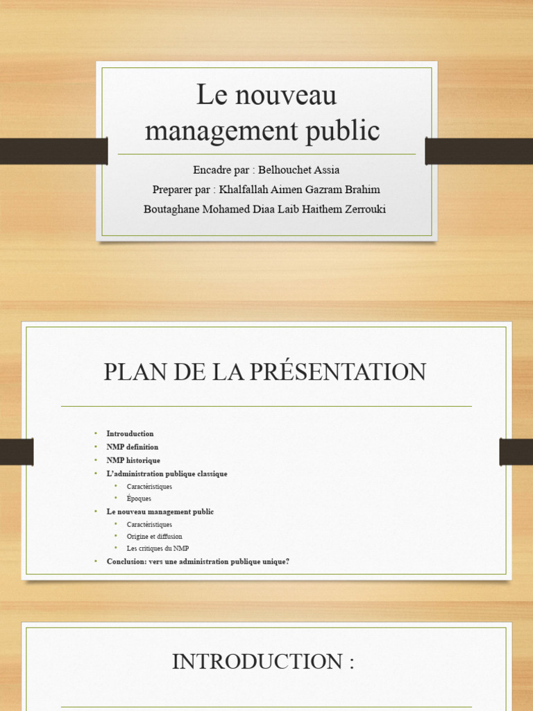 Le Nouveau Management Public Décrypté | PDF | Administration publique ...