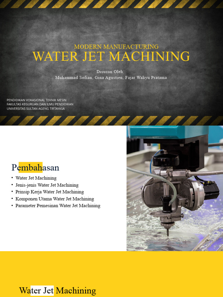 PPT_WATER_JET_MACHINING | PDF
