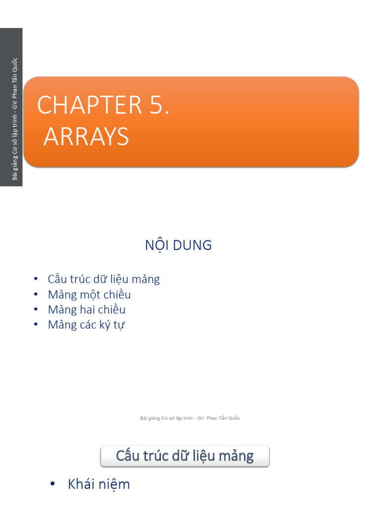 Chapter 5. Arrays | PDF