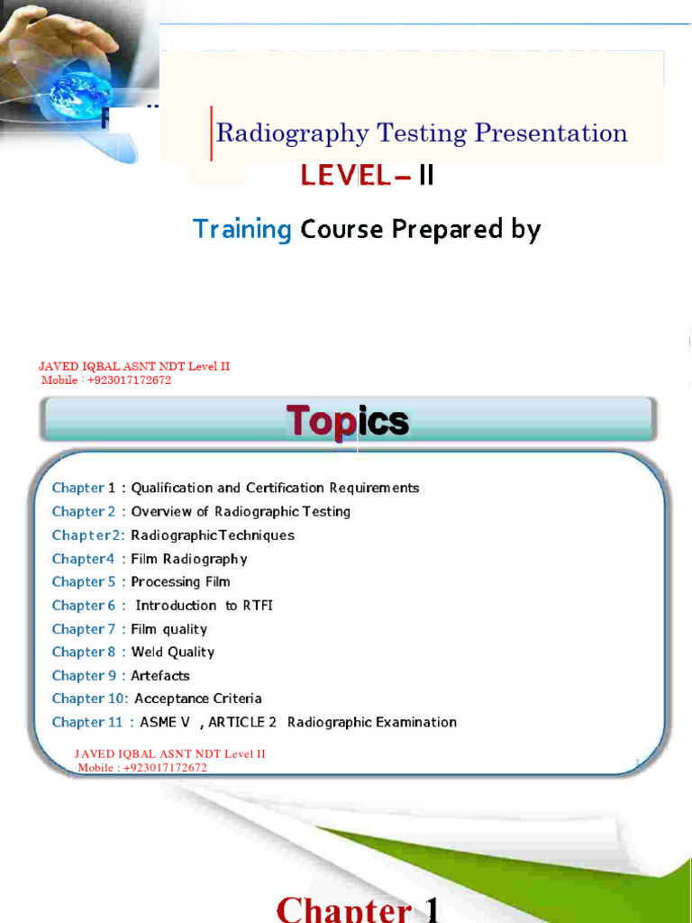 RT KNOWLEDGE A To Z - by Javed Iqbal ASNT NDT Level II - Redacted | PDF | Radioactive Decay | X Ray