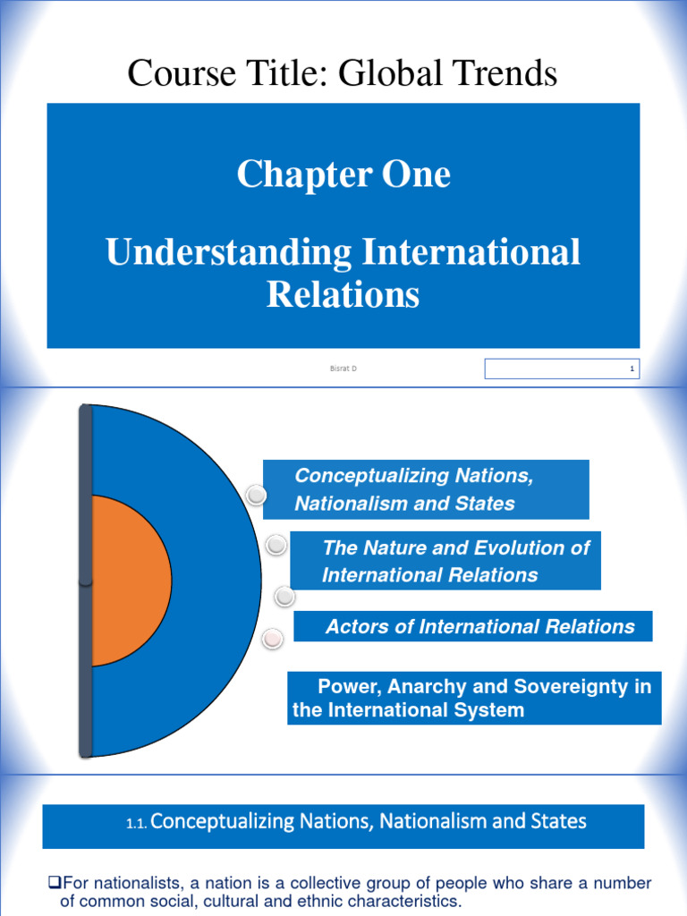 Global Trend Chapter One | PDF | Nationalism | Nation