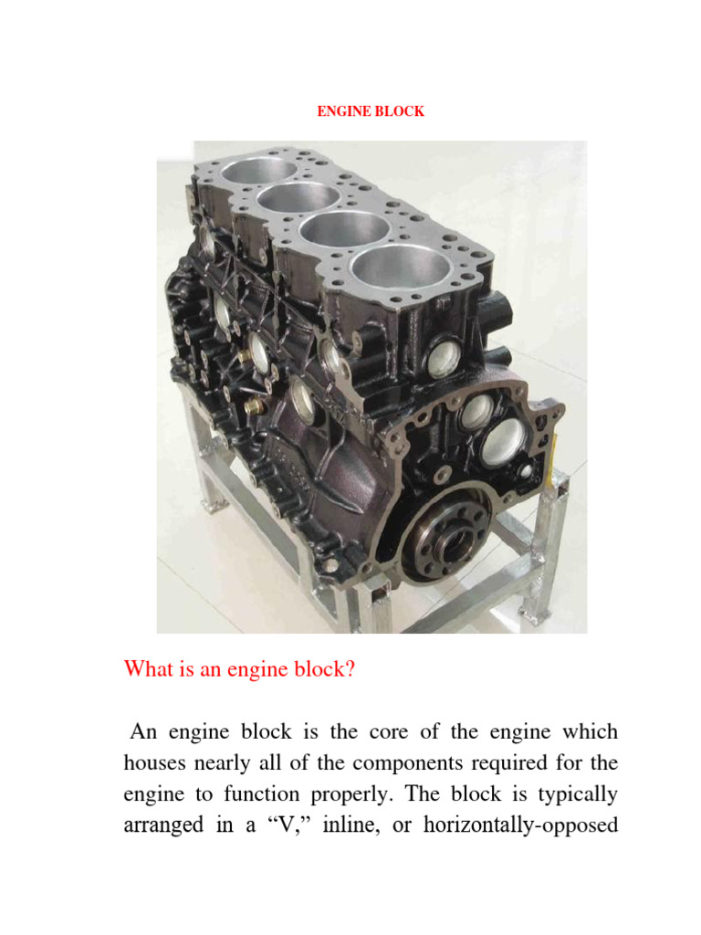 Engine Block | PDF | Strength Of Materials | Engines