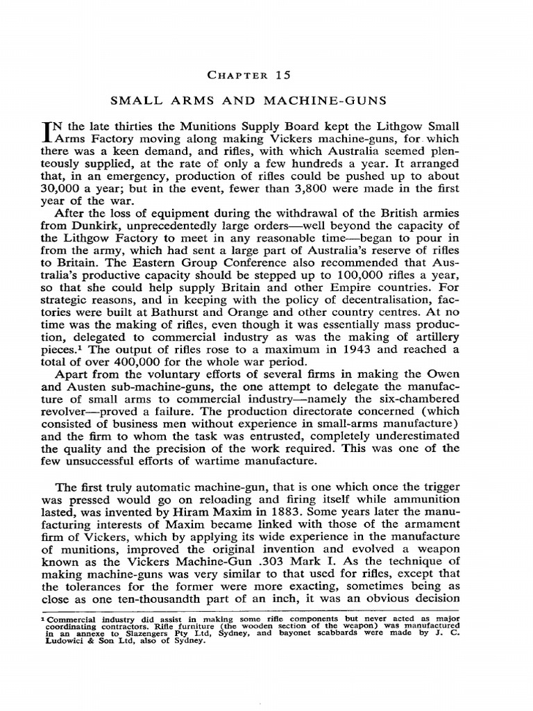 the role of science and industry small arms and ammunition ww 2 civil ...