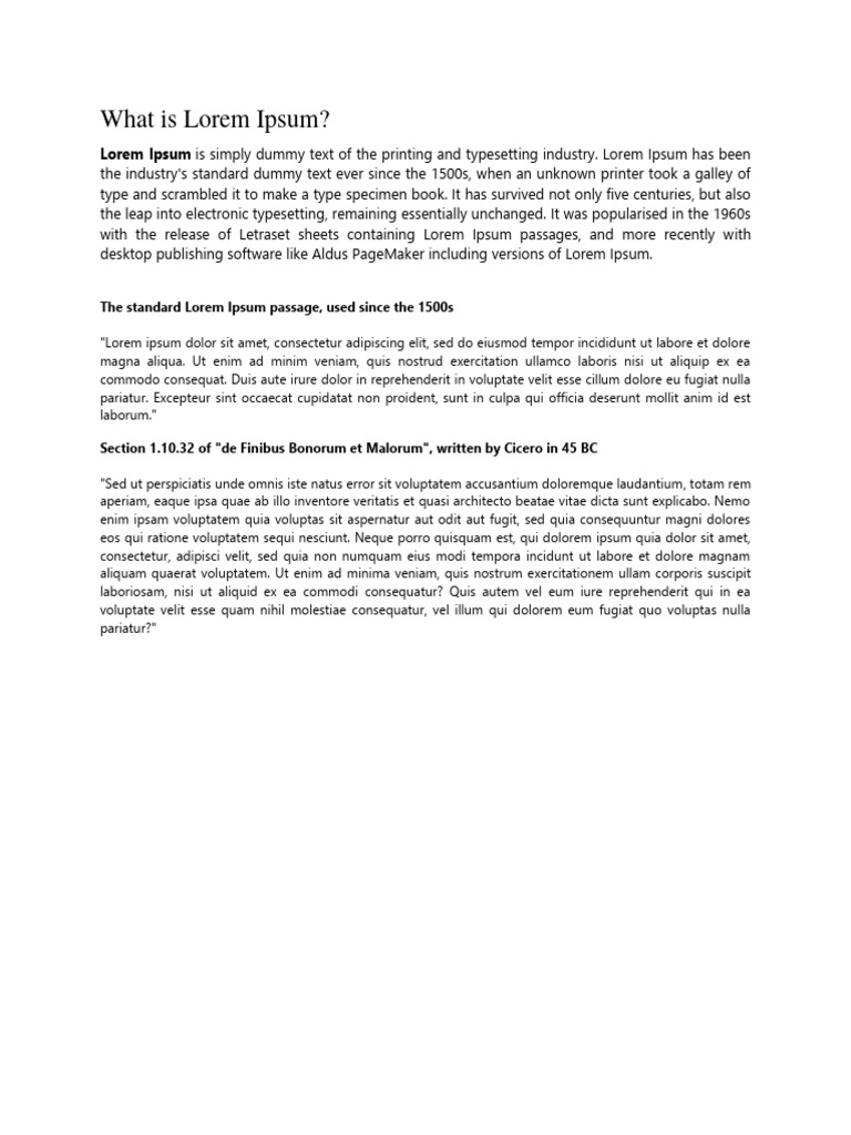 What Is Lorem Ipsum?: Lorem Ipsum Is Simply Dummy Text of The Printing and Typesetting Industry ...