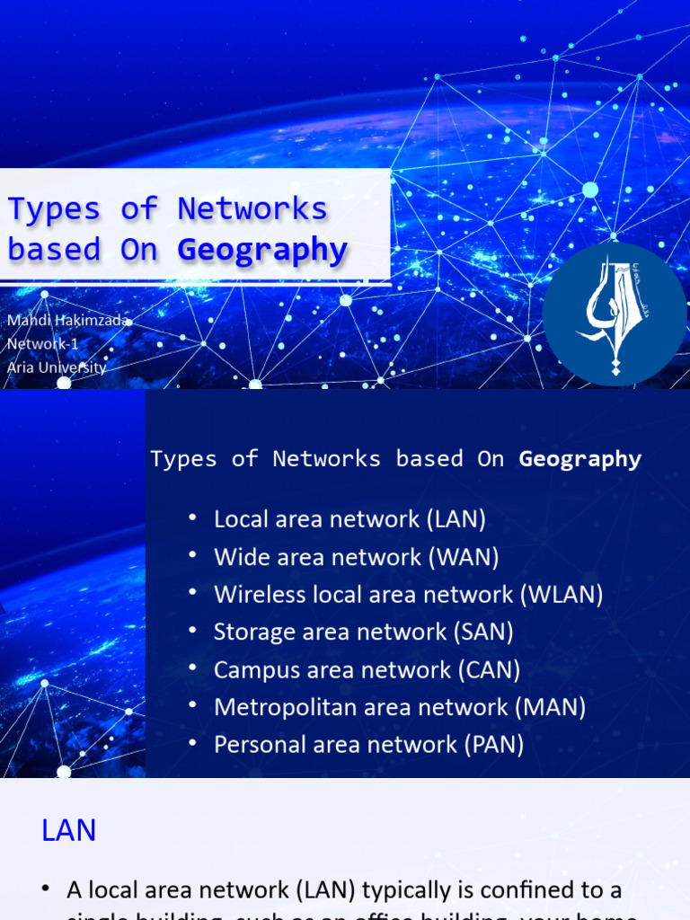 03 Types of Networks Based On Geographical Area | PDF