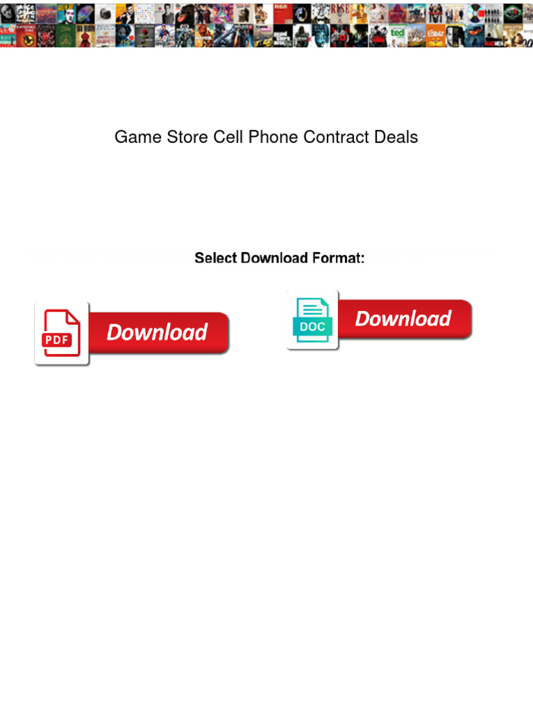 Game Store Cell Phone Contract Deals | PDF | Mobile Phones | Mobile App