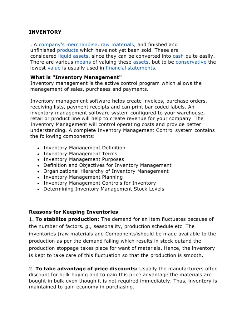 Inventory Pdf Inventory Prices