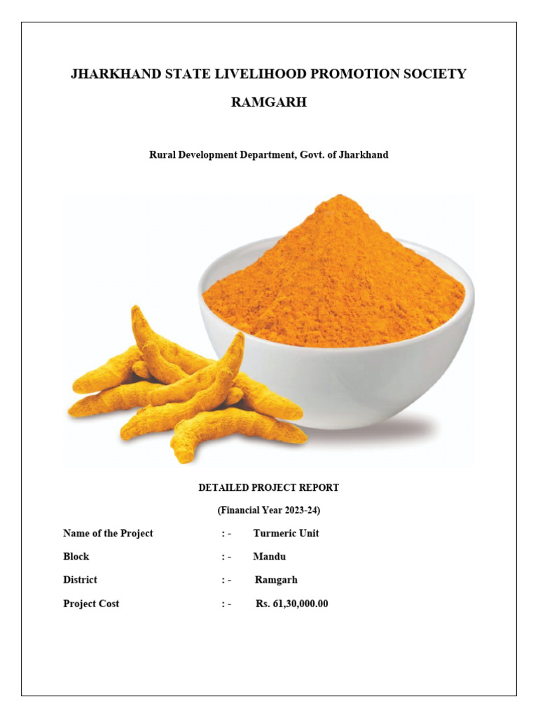 Turmeric Unit Proposal | PDF | Turmeric