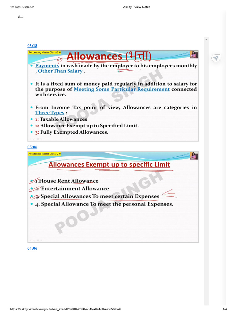 Government Employee Tax Allowances | PDF