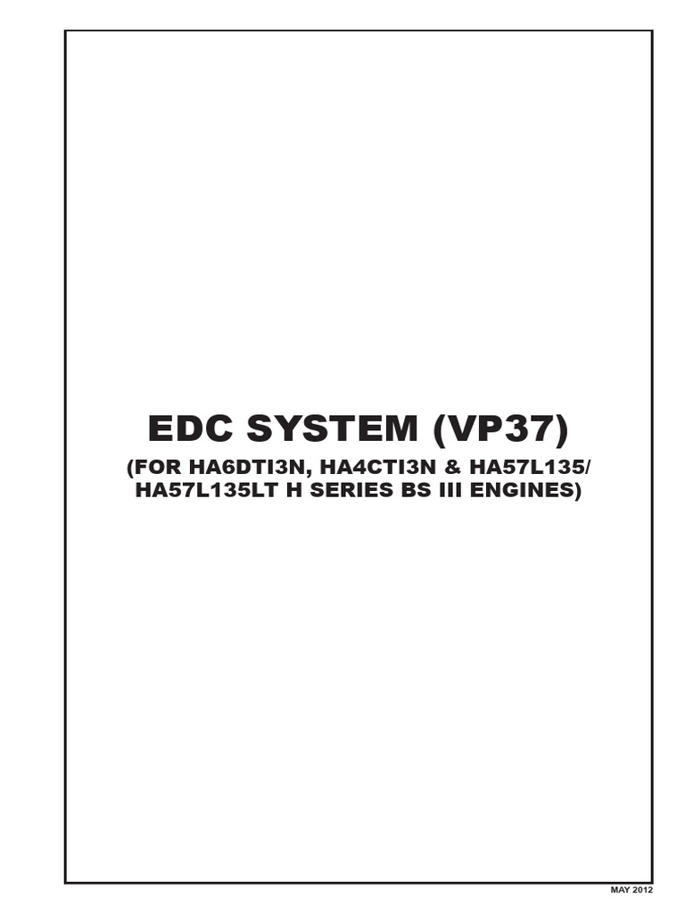 EDC 15system | PDF | Throttle | Electrical Connector