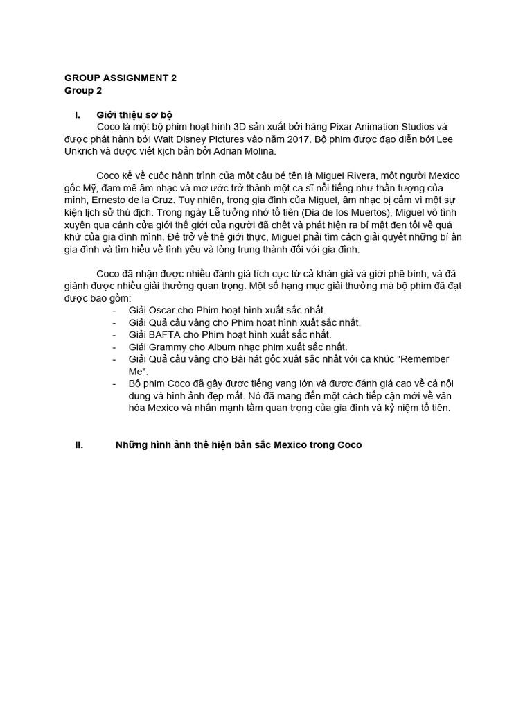 GROUP ASSIGNMENT 2 Group 2 | PDF