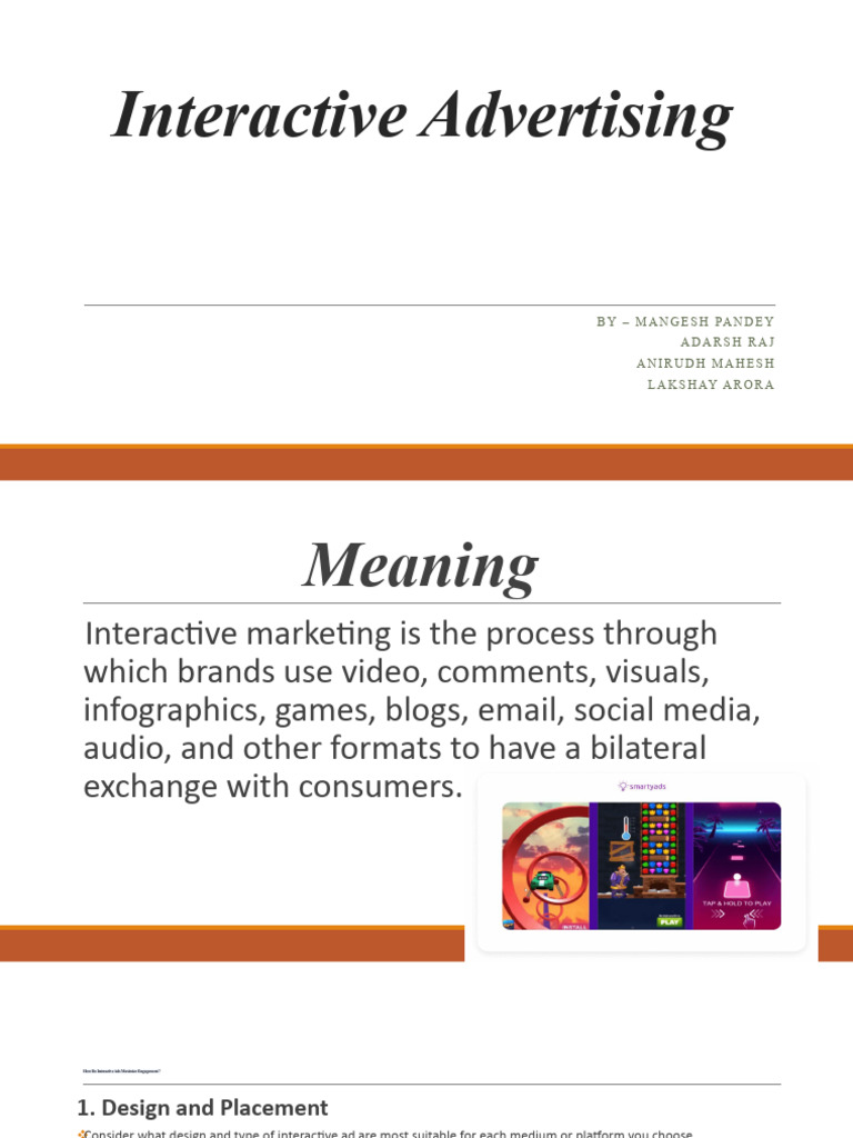 Interactive Advertising Guide | PDF | Advertising | Online Advertising