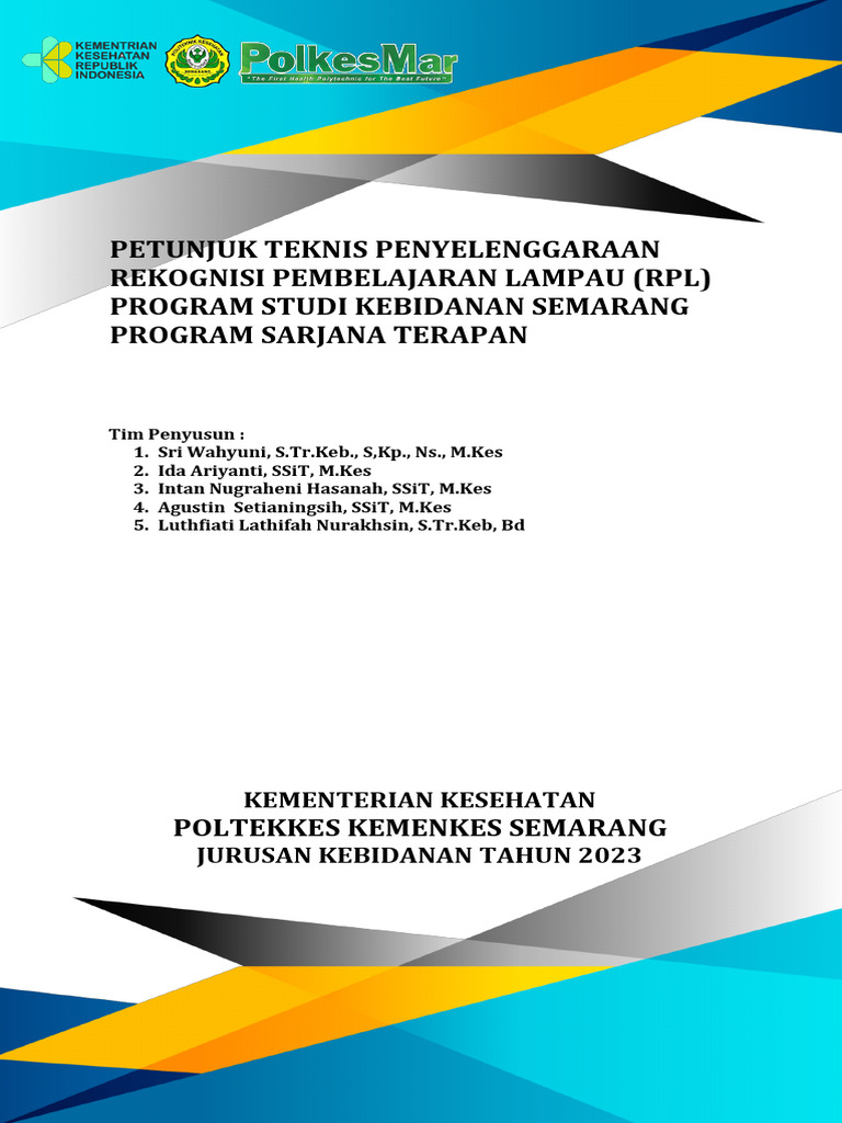 Panduan RPL Prodi Sarjana Terapan Kebidanan | PDF