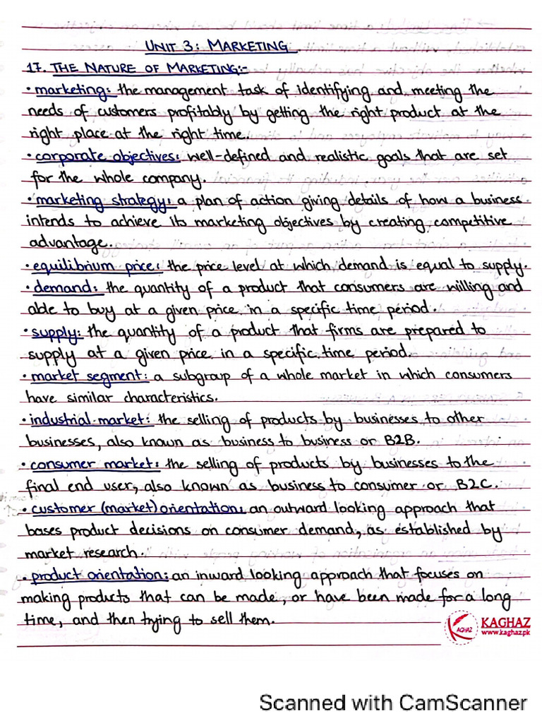 Defintion of Unit 3 | PDF