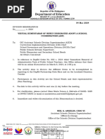 Division Memorandum - 16 Second City FPTA General Assembly | PDF ...