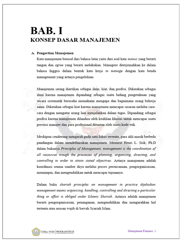 Pengertian dan Konsep Manajemen Dasar | PDF | Karier & Perkembangan